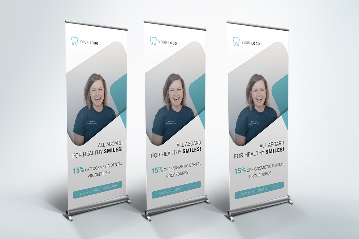 Dental Clinic Roll Up Banner, a Marketing Template by UNIK Agency