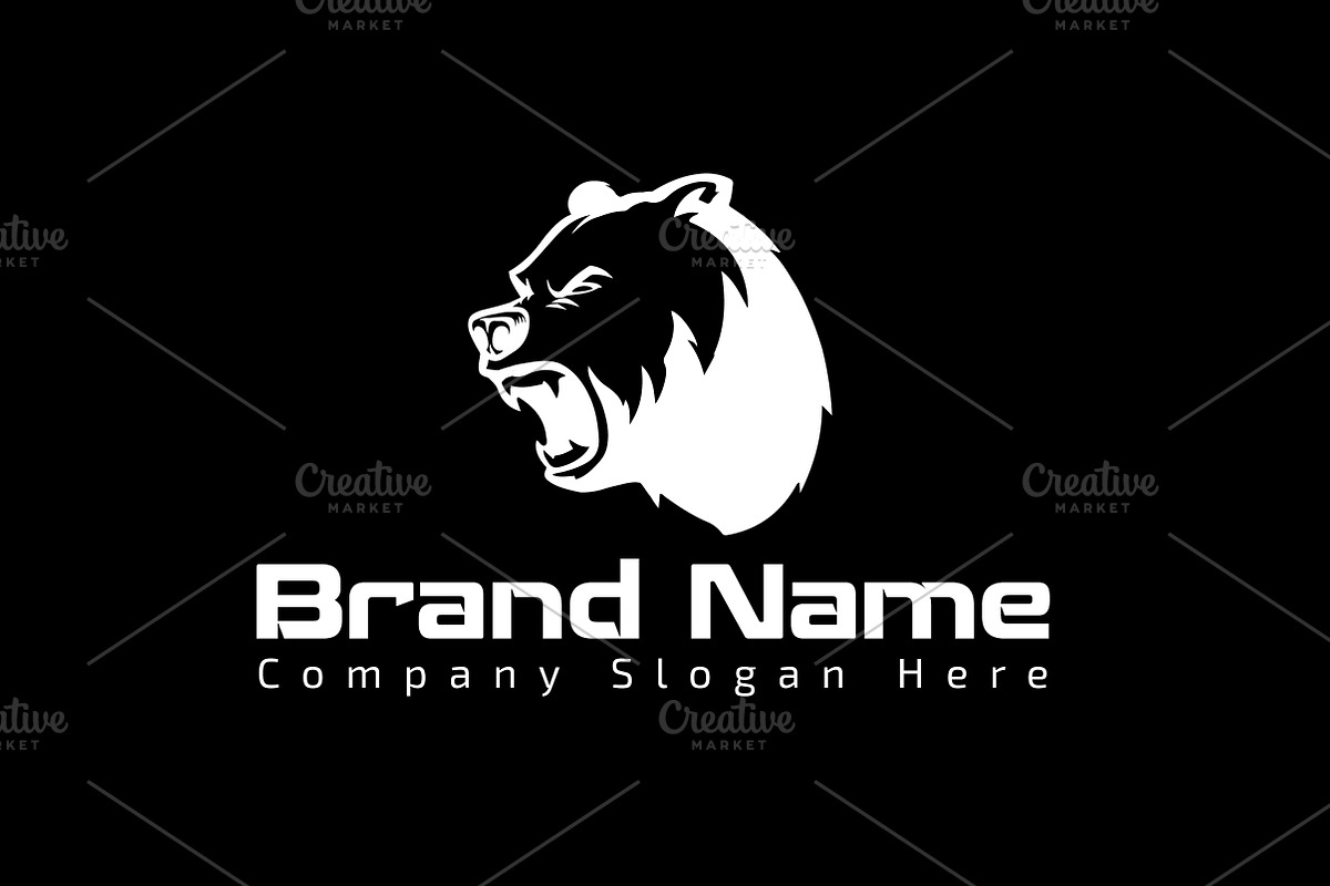Modern Bear Logo - Mock-Up & Vector, a Branding & Logo Template by Multiple