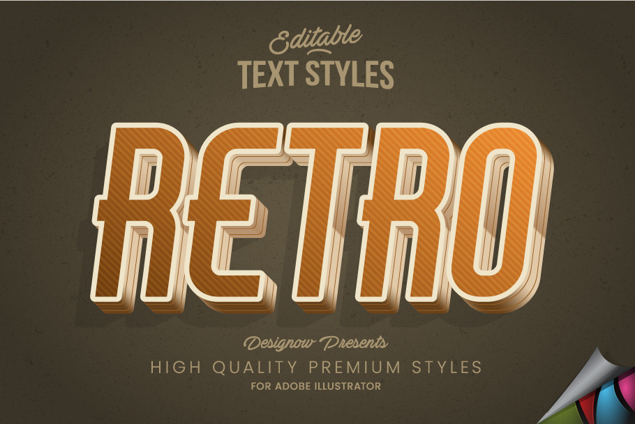 Retro & Vintage Text Style, a Layer Style Add-On by Designow Group