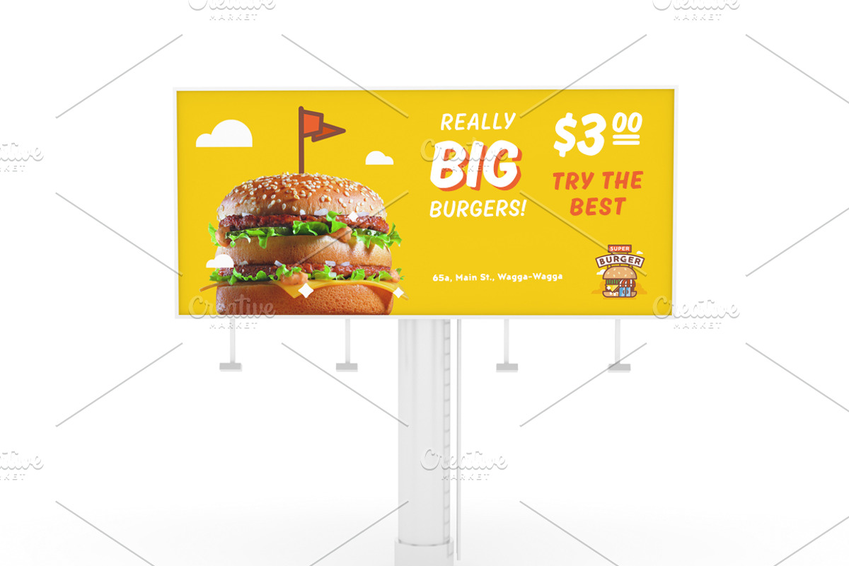 Super burger logo, a Branding & Logo Template by Dima&Leta Stolz