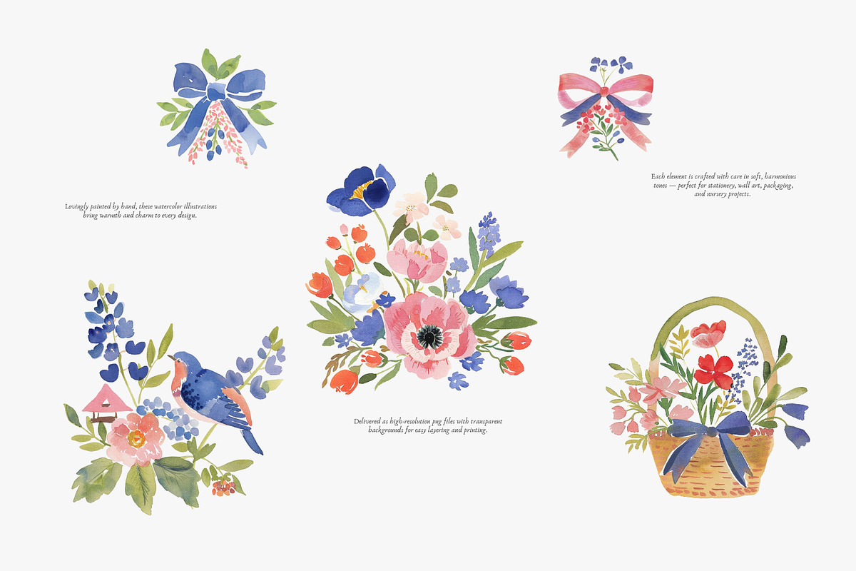 soft spring florals collection