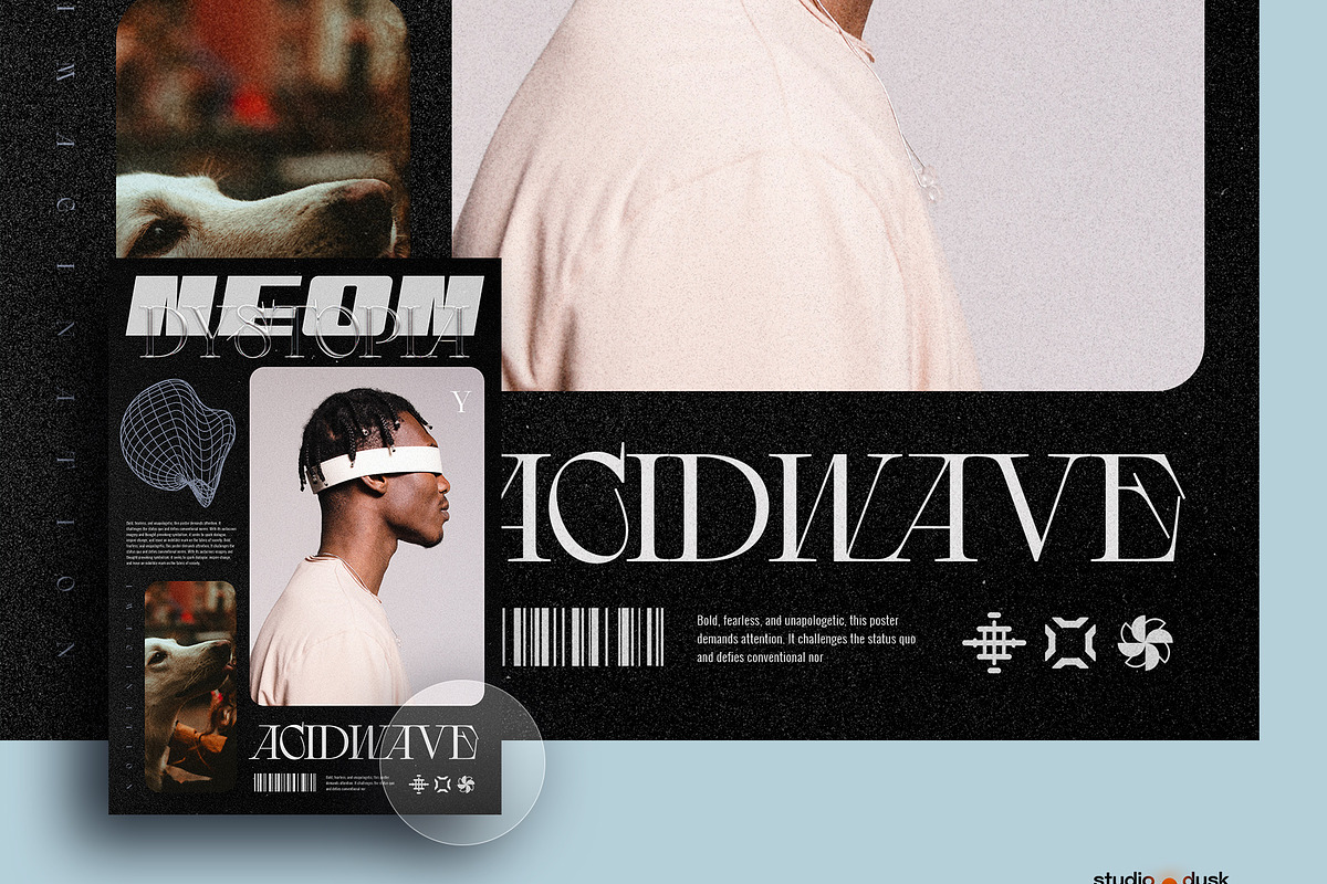 Cyber Posters, a Design Template by Studio Dusk