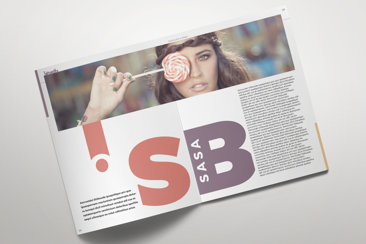 Typography Magazine, a Magazine Template by Boris Cupac