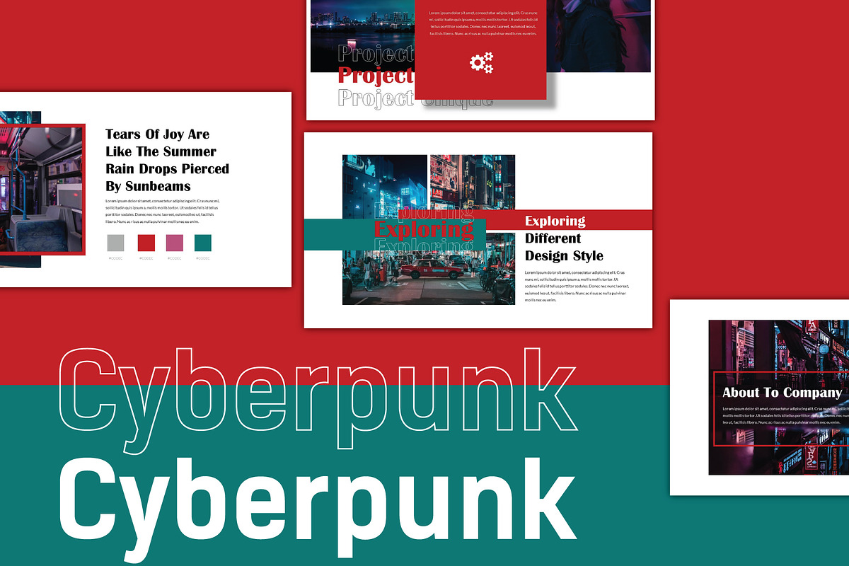 Cyberpunk Keynote, a Presentation Template by Spesifikstd