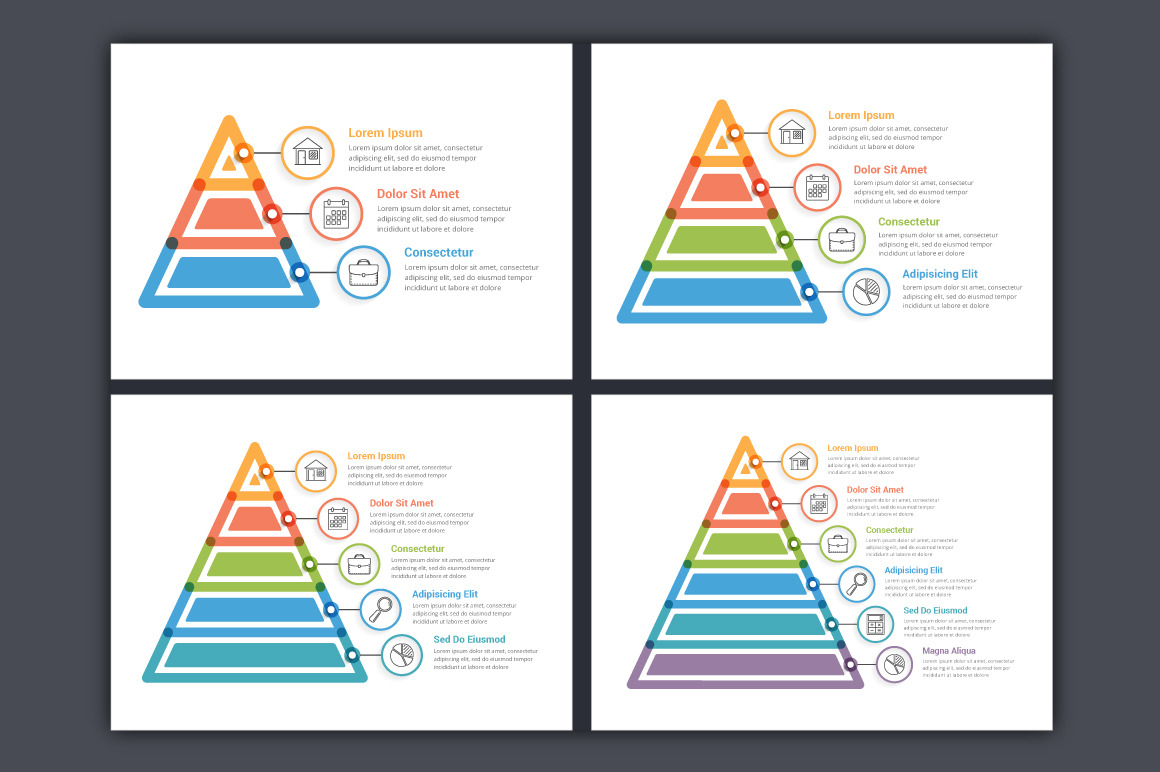 Pyramid Infographics | Graphics ~ Creative Market