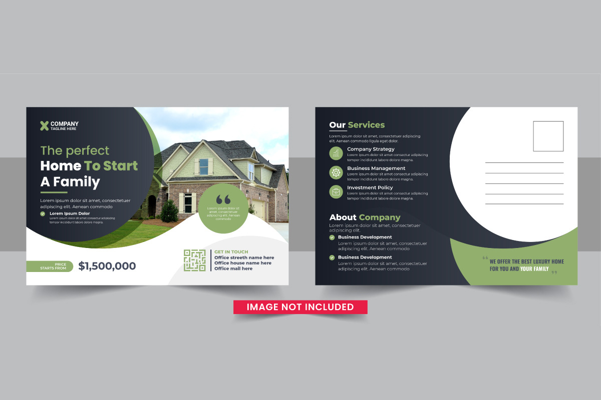 Real Estate Postcard Template V-06