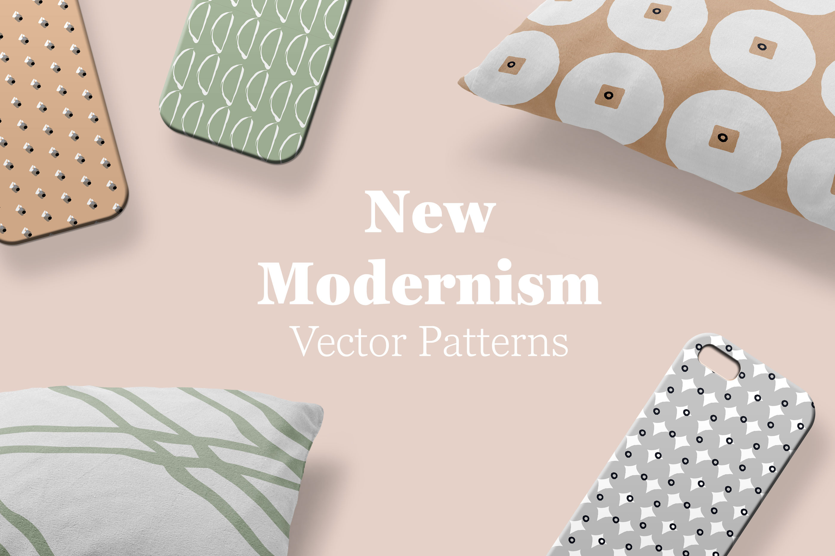 New Modernism Vector Patterns, a Pattern Graphic by Emma Make