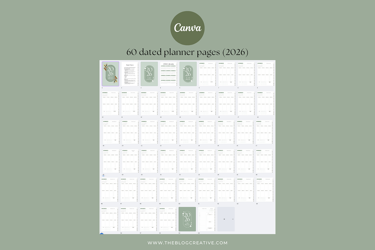 2026 Digital Template, Planner, a Marketing Template by The Blog Creative
