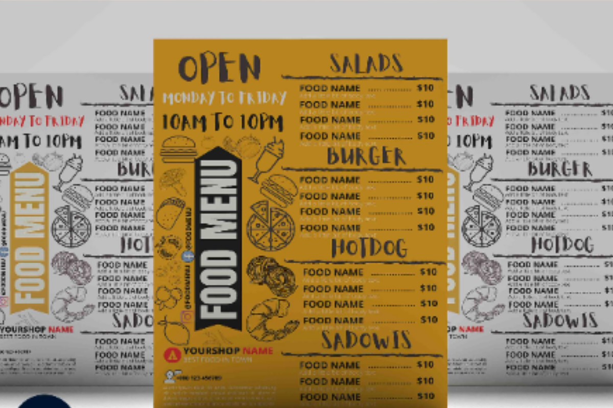 Canva FOOD MENU Template