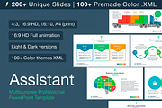 Assistant PowerPoint Template, a Presentation Template by HiSlide.io