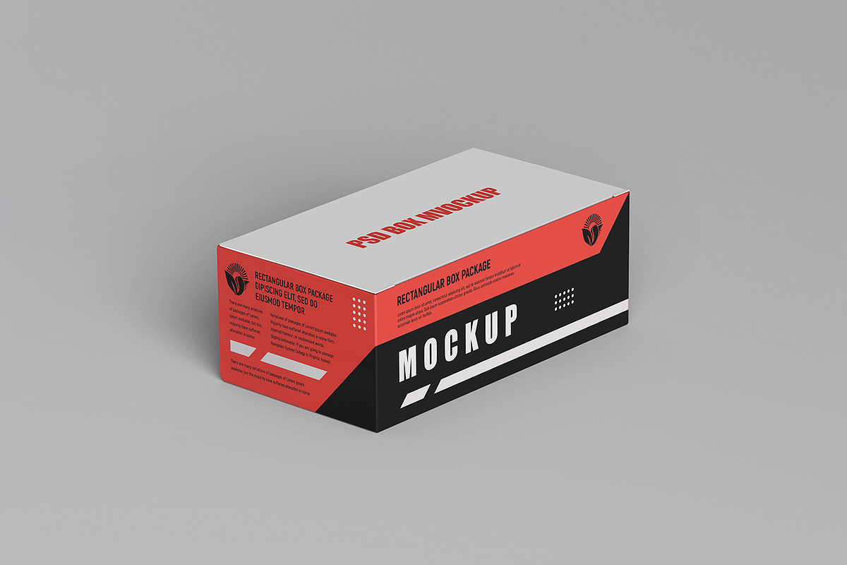 Rectangular Paper Box Packaging PSD, a Packaging Mockup by Ram Studio