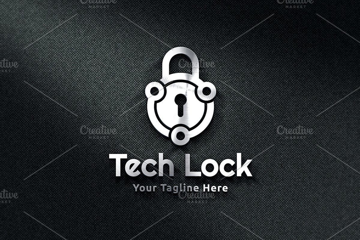 Tech Lock Logo, a Branding & Logo Template by Martin-Jamez