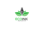 eco ink logo, a Branding & Logo Template by CAIRON CREATIVESTUDIO