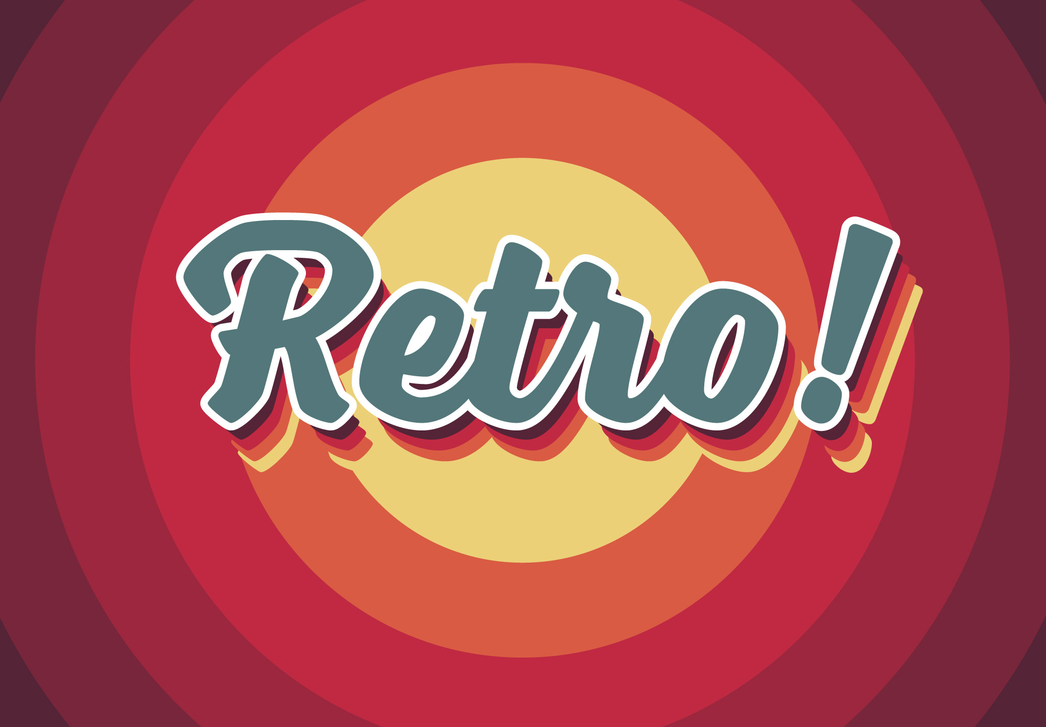Illustrator retro style effect, a Layer Style Add-On by Orson