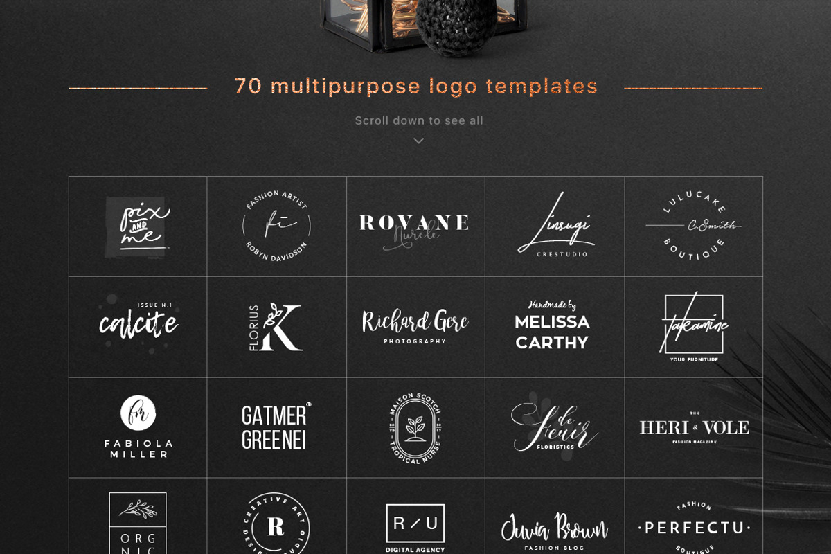 70 Elegant Logos (Extended License), a Branding & Logo Template by ...