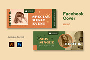 Music Facebook Cover, a Social Media Template by MikroType Std