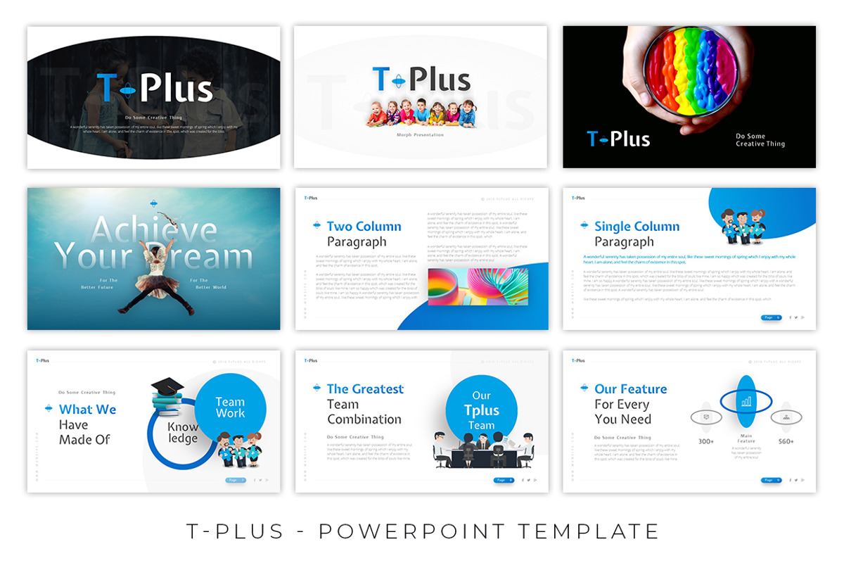 T-Plus Morph Presentation Template, a Presentation Template by RRGraph