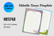 NOTEPAD PRINTABLE CANVA TEMPLATE | Templates & Themes ~ Creative Market