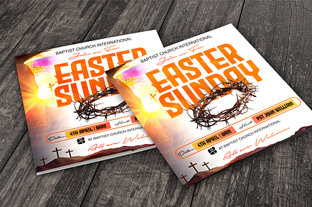The Ark of the Covenant church flyer | Creative Market