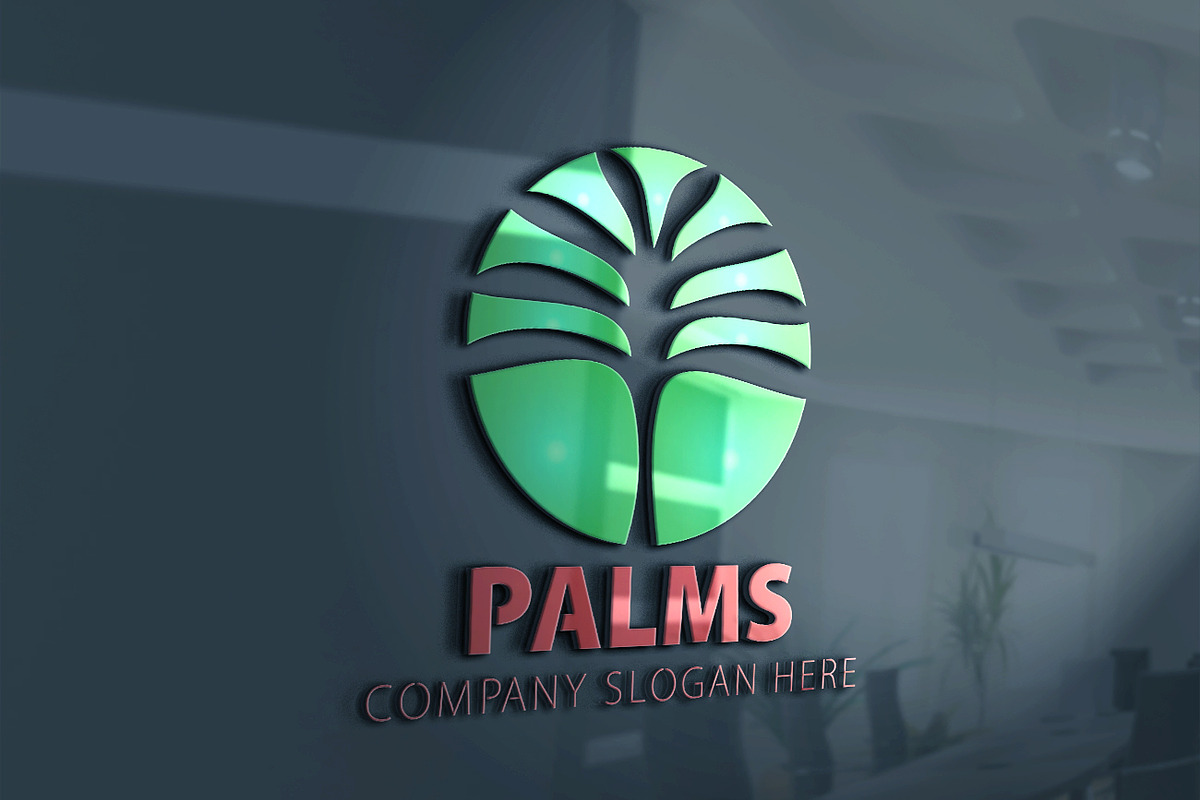 Palms Logo, a Branding & Logo Template by essegraphic