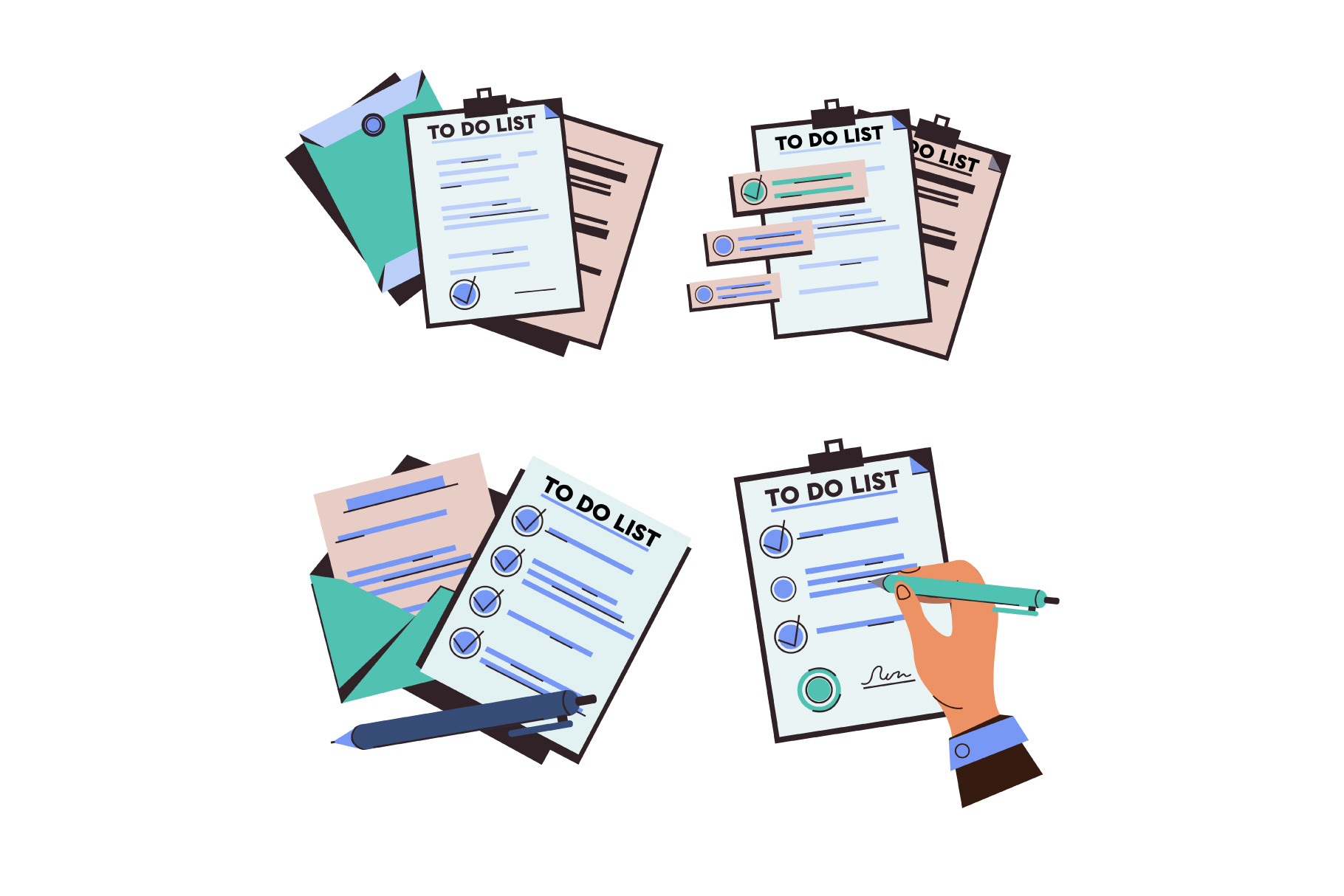 Checklist set. to do list | Creative Market