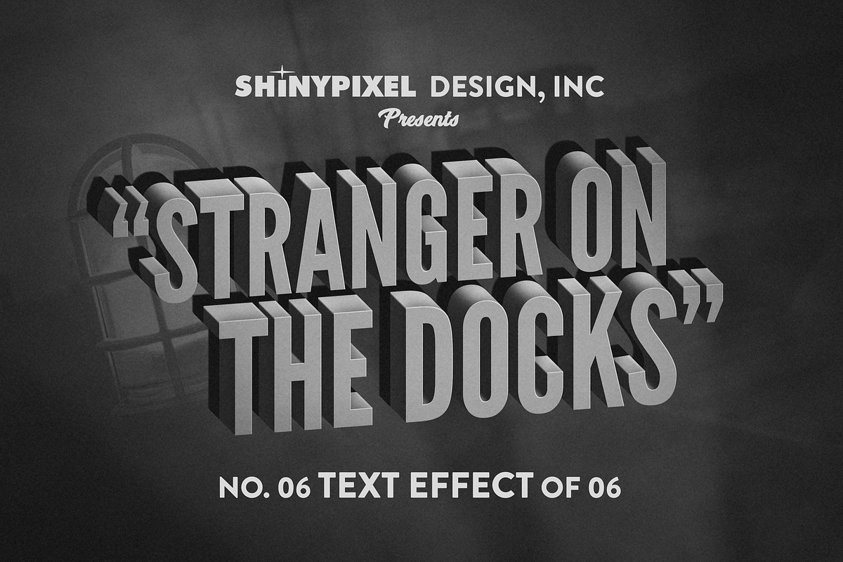 Old Movie Title Text Effect, a Brushes & More by ShinyPixel