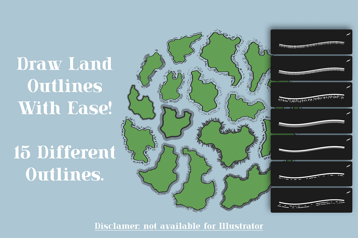 Procreate Fantasy Map Maker Brushes