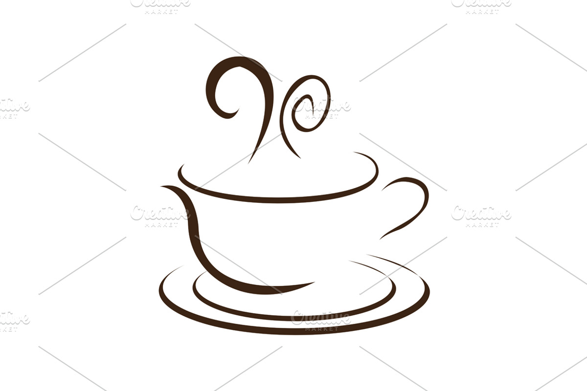 20 Logo Hot Coffee Templates Bundle, a Branding & Logo Template by ...