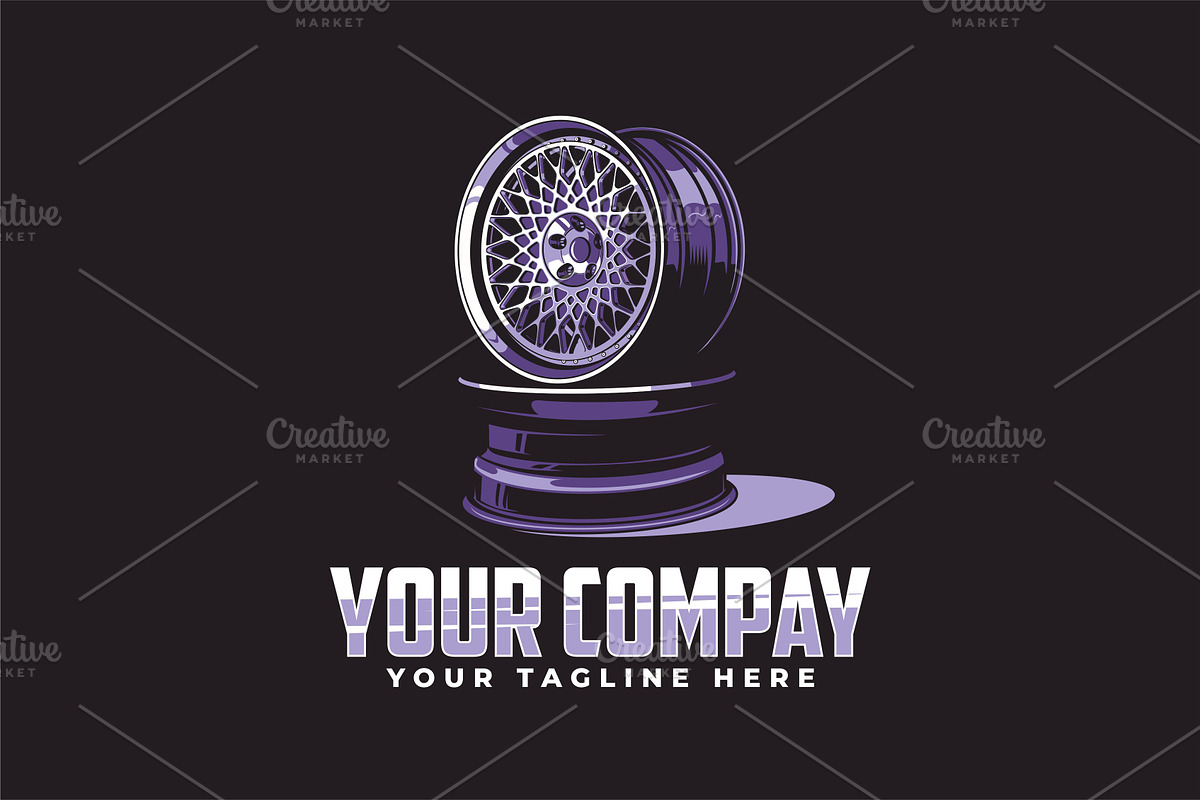 sports car rims or wheels logo, a Branding & Logo Template by ...