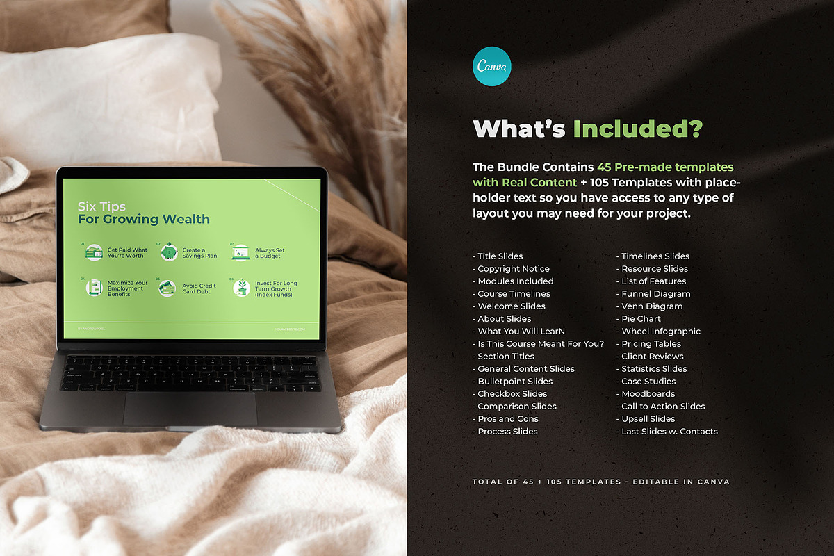 Financial Freedom Slide Deck CANVA, a Presentation Template by AndrewPixel