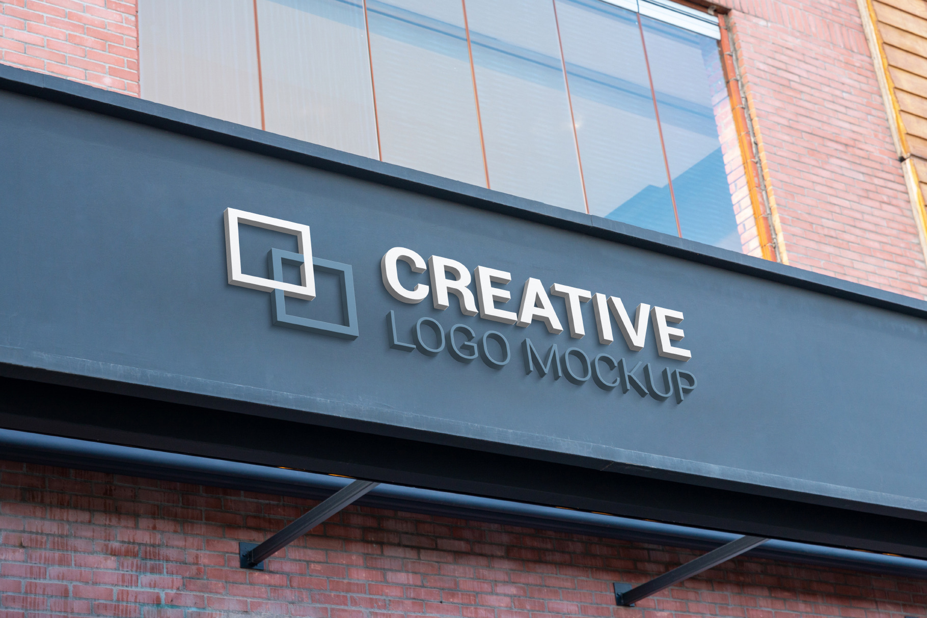 3d outdoor logo mockup, an Advertising Mockup by RSplaneta