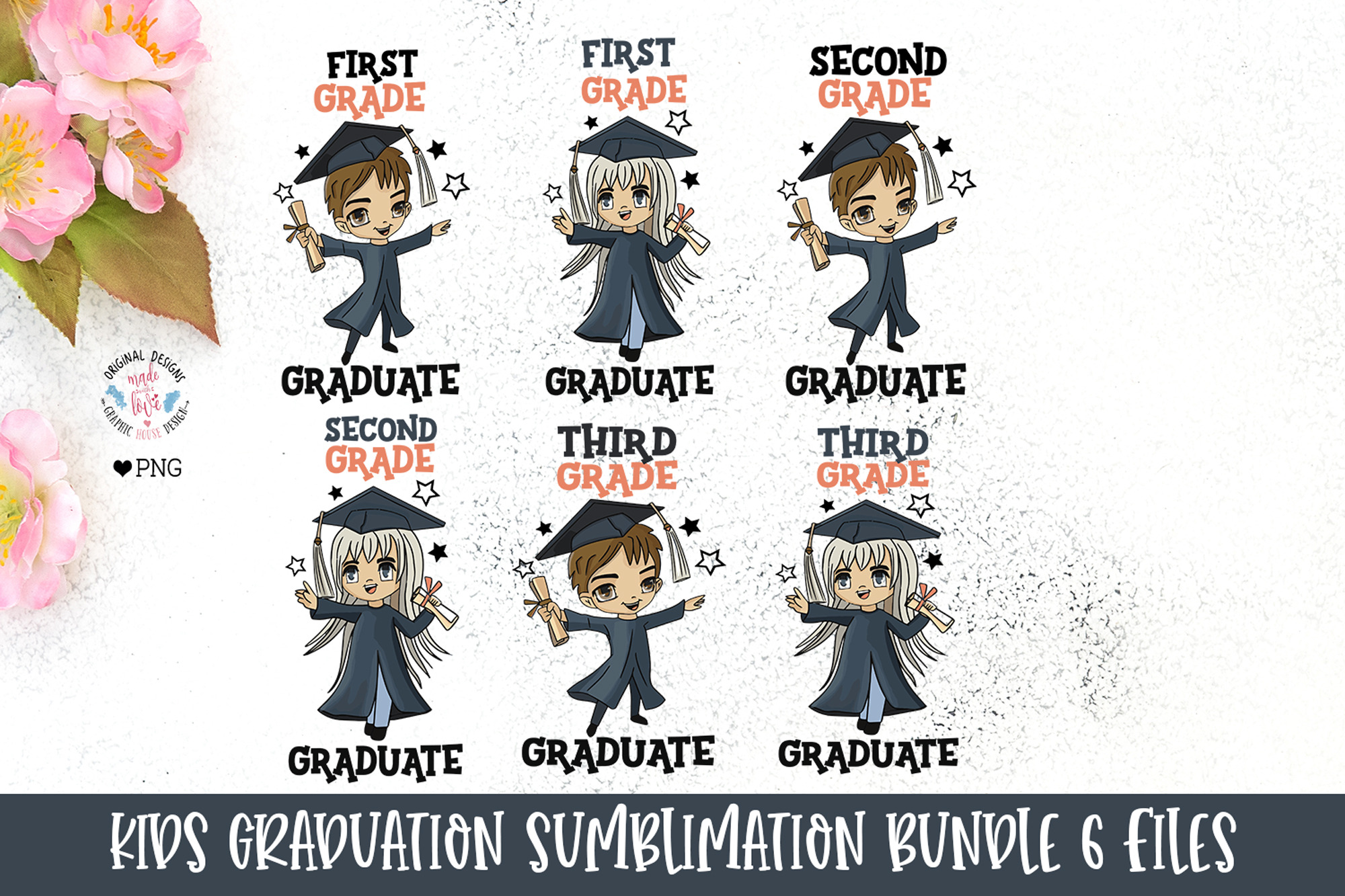 School Graduation Sublimation, an Education Illustration by Graphic ...