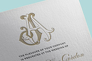 AJ Monogram JA Monogram, an Illustration by Shuler Studio