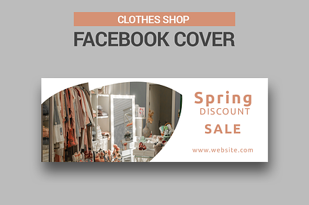 Clothes Shop - Facebook Cover, a Social Media Template by Creatricks