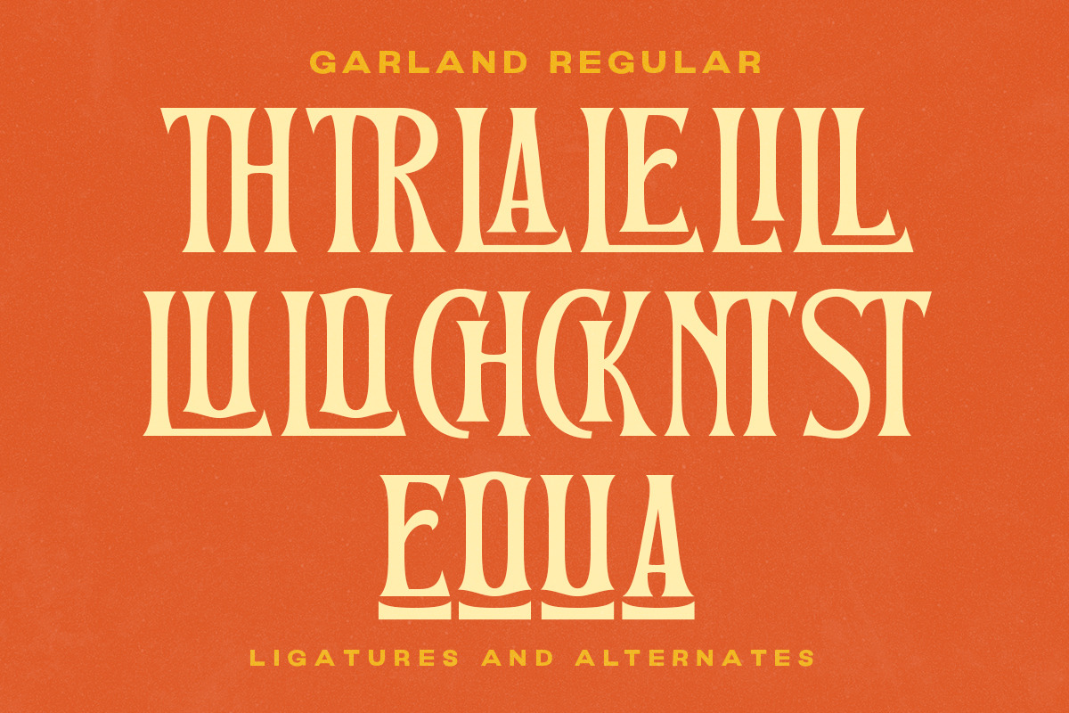 Garland - Script & Display Font Duo, a Script Font by Letterhend Studio