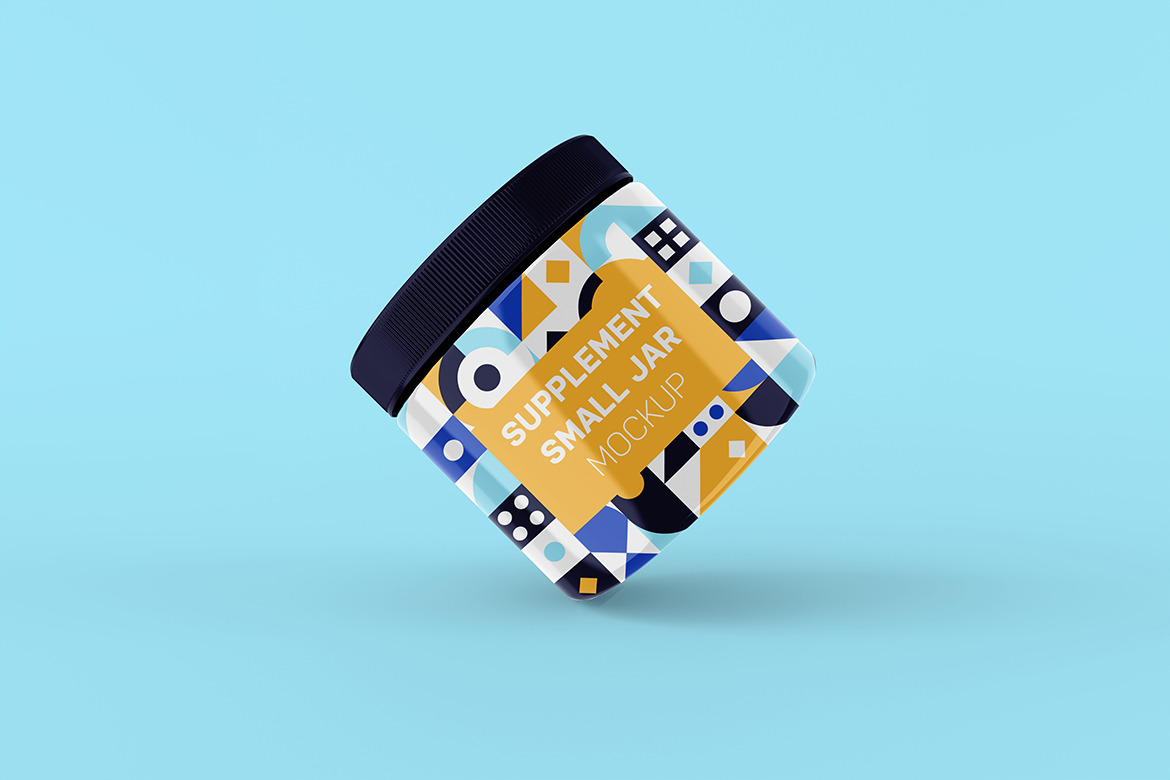 Supplement Jar Mockup, a Packaging Mockup by Qaleb Studio