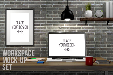 Home Recording Studio Mock-Up | Mac Mockups ~ Creative Market