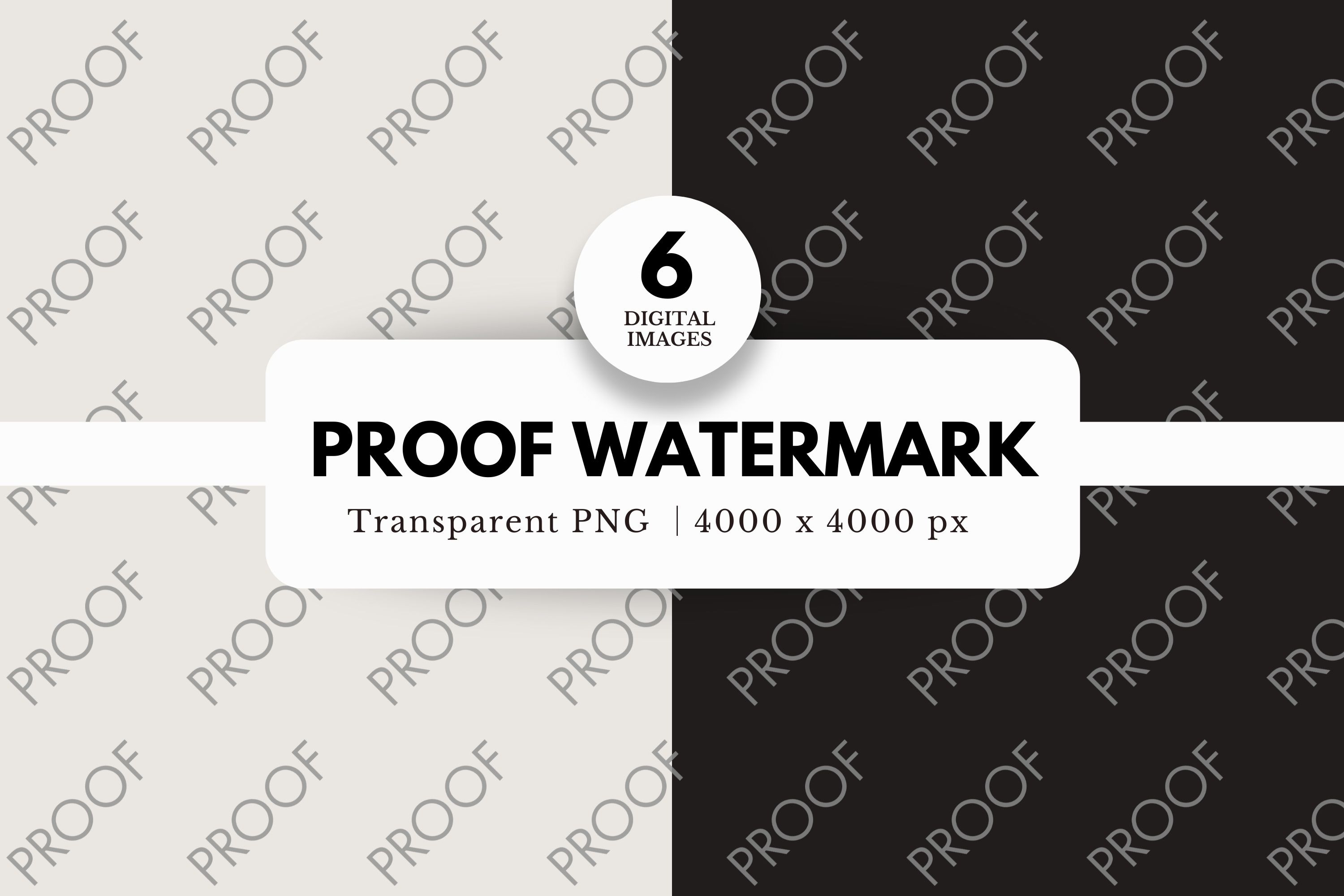 6 Proof Watermark Digital Overlays, a Pattern Graphic by NorthWindPixels