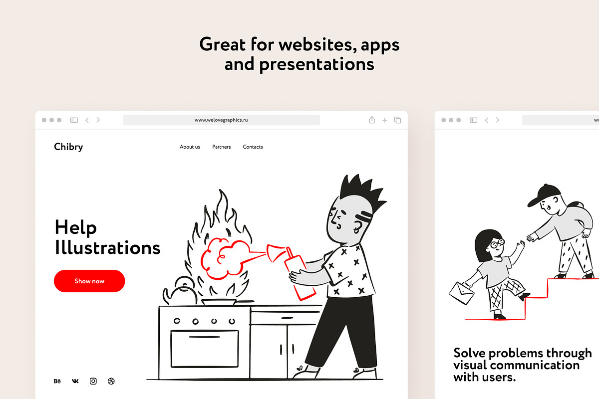 Chibry Help Illustrations