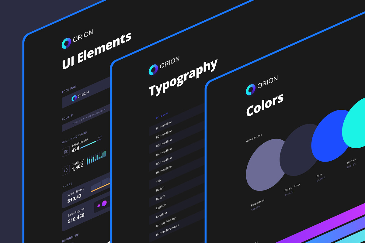 Orion UI Kit, an UI Kit Template by Illustration.Lab | Creative Market