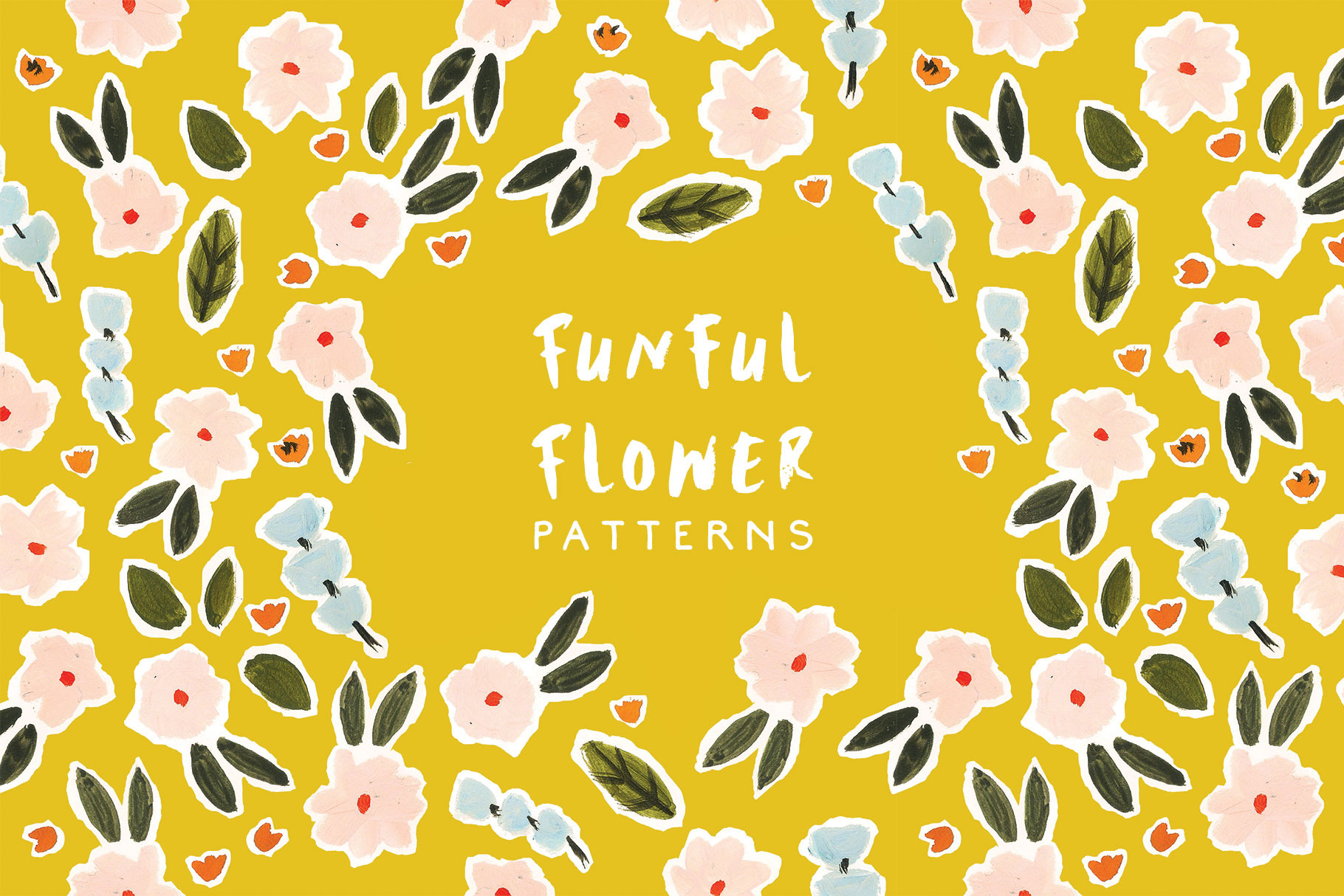 Funful Flower Patterns, a Pattern Graphic by Emma Make