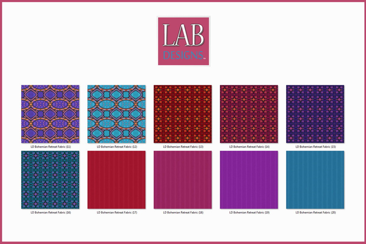 20 Bohemian Fabric Textures, a Texture Graphic by Lab Designs
