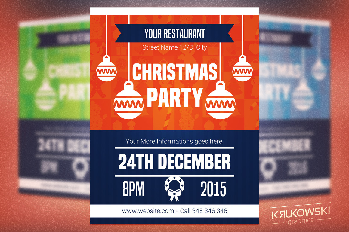 Simple Christmas Flyer, a Flyer Template by Krukowski Graphics