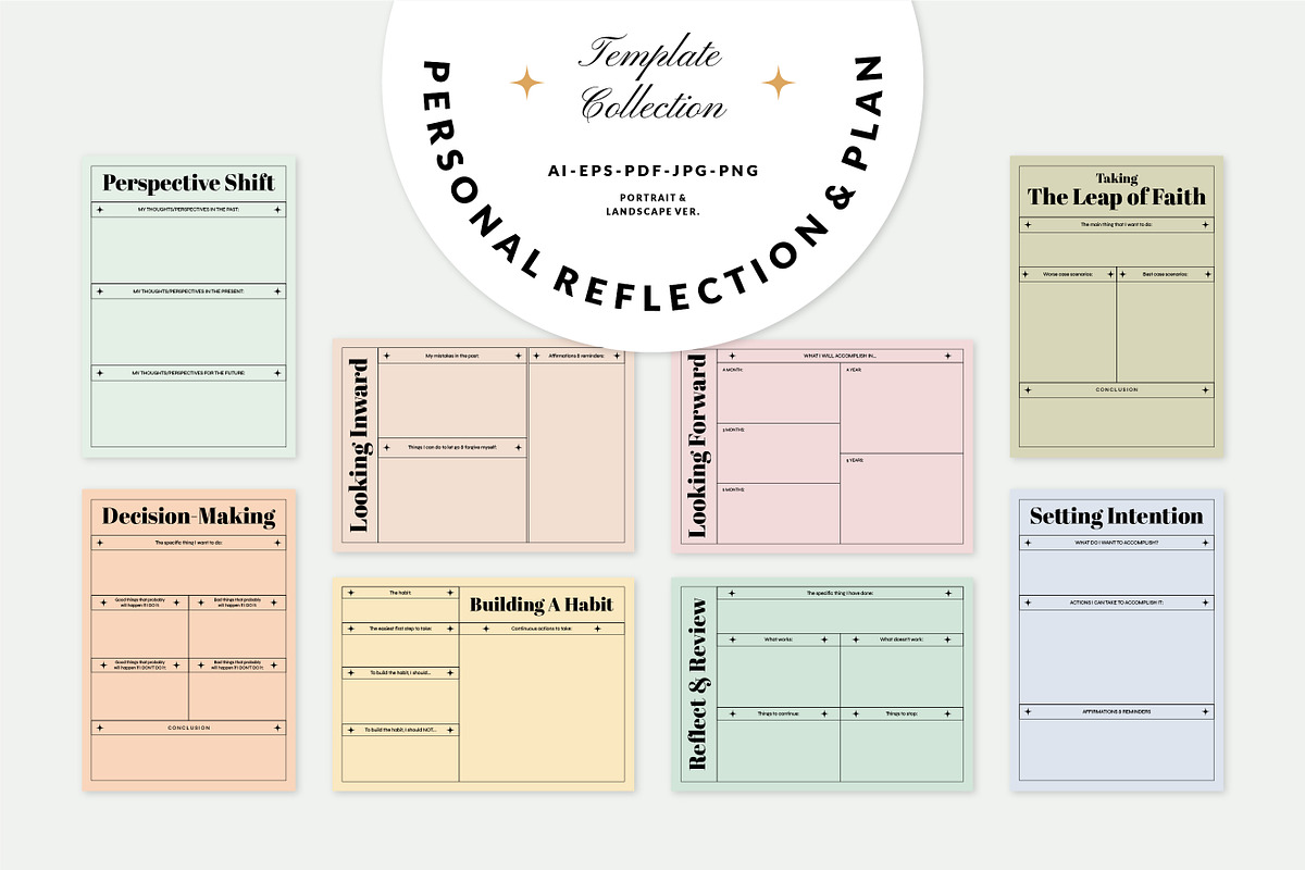 Reflection & Planner Template Set
