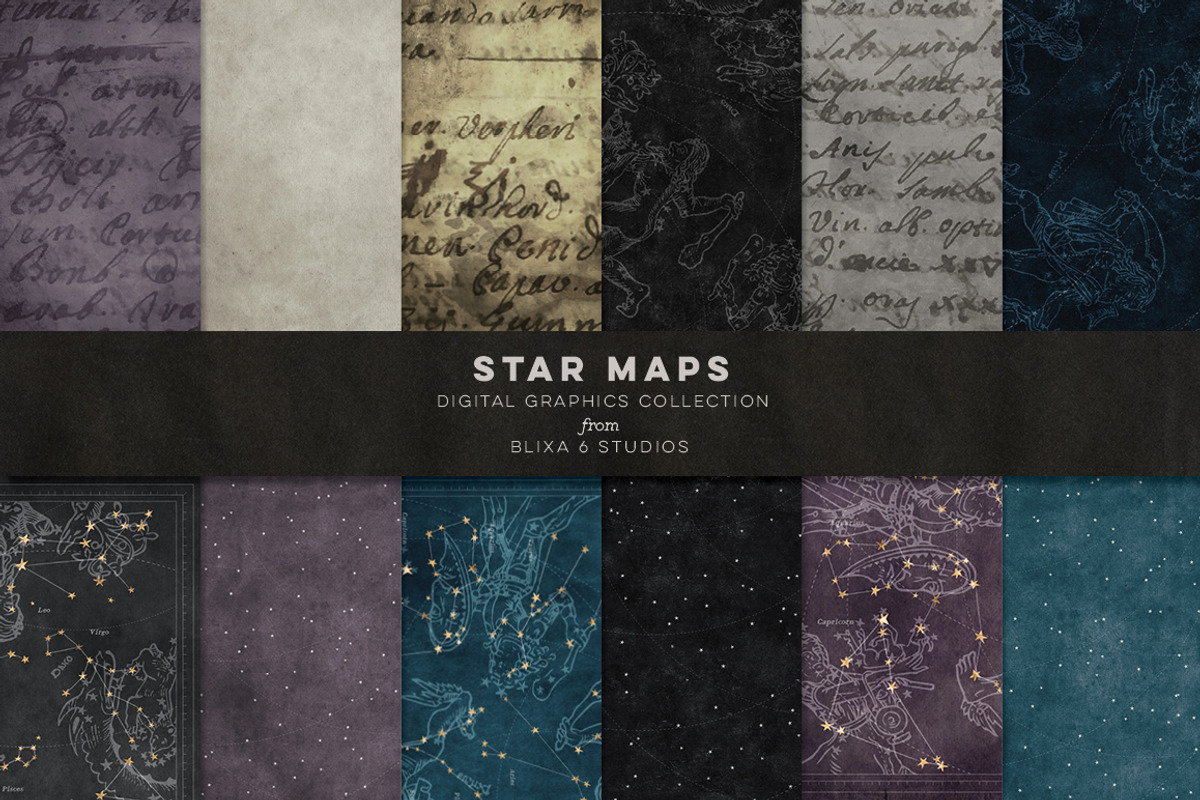 Star Atlas Astrology Vector Set, an Object Graphic by Blixa 6 Studios