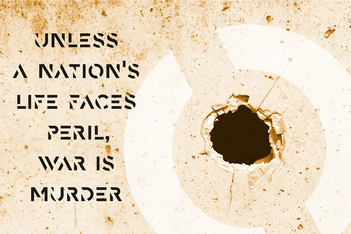 Spaco Stencil SC, a Font by K:O\Fonts