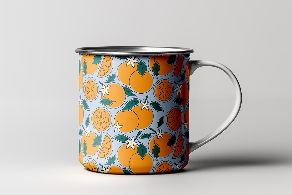 Orange Pattern, a Pattern Graphic by Neermana