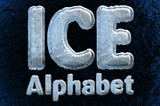 Ice Alphabet, a Texture Illustration by Creative Graphics