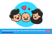 Cute Family Cartoon Illustration, a Person Illustration by Catalyst Labs
