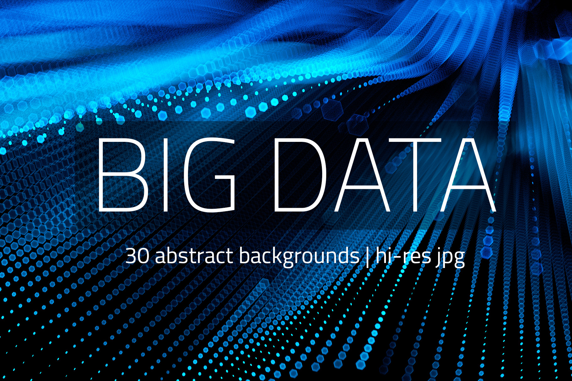 Big Data 30 abstract backgrounds, a Background Graphic by Shanvood